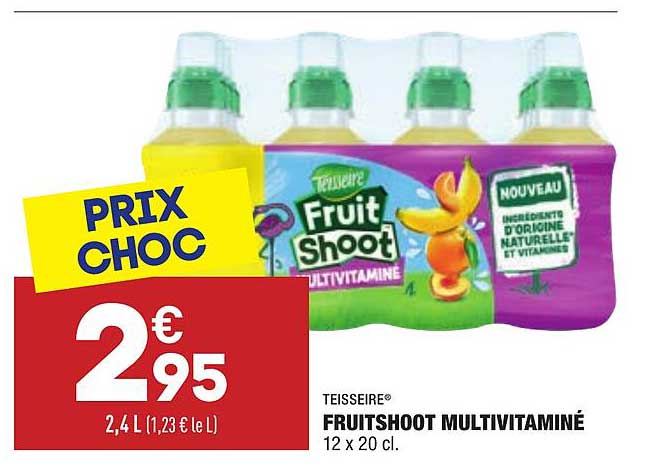 Promo Fruitshoot Multivitaminé Teisseire chez Aldi - iCatalogue.fr
