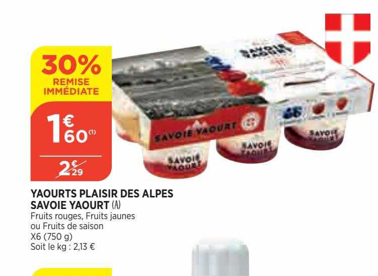 Promo Yaourts Plaisir Des Alpes Savoie Yaourt chez Bi1 - iCatalogue.fr