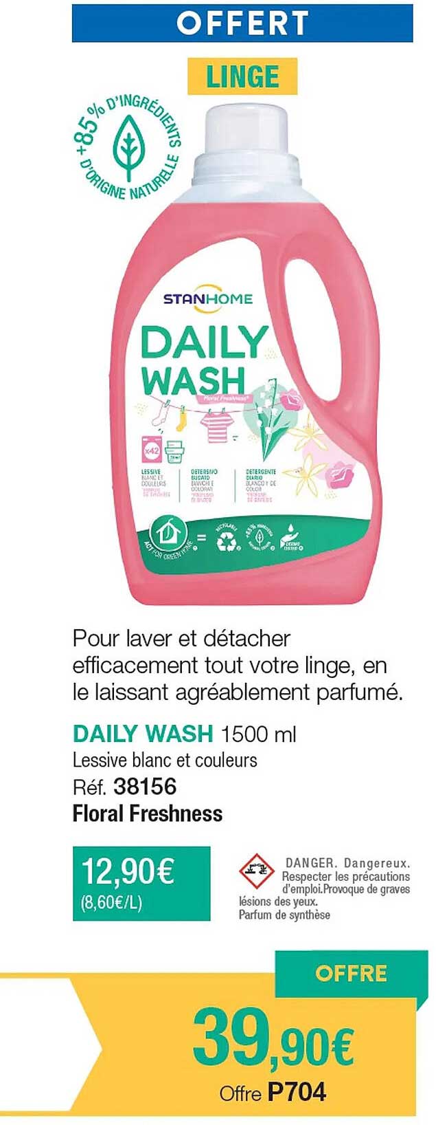 Promo Pre Wash chez Stanhome
