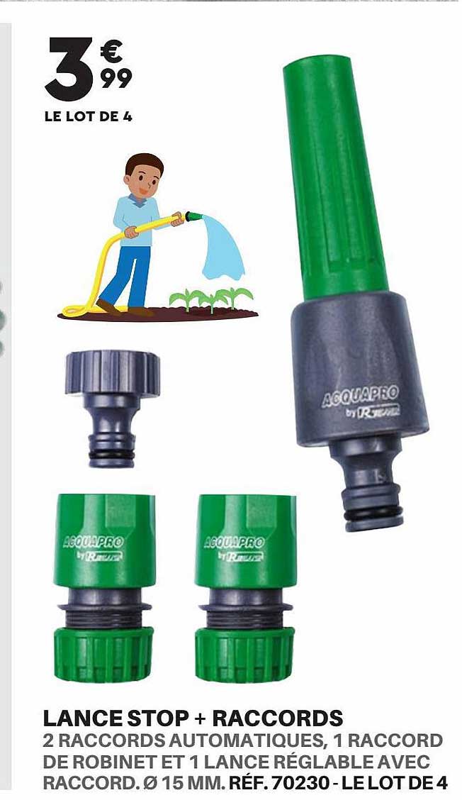 Promo Lance Stop + Raccords chez Shopix - iCatalogue.fr