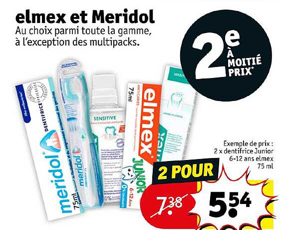Promo Elmex Et Meridol chez Kruidvat - iCatalogue.fr