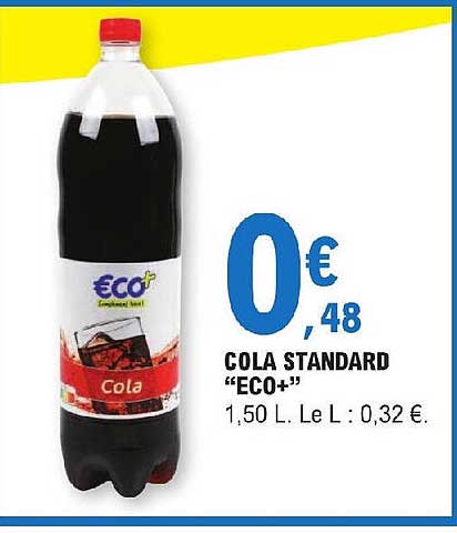 Promo Cola Standard "éco+" chez E.Leclerc - iCatalogue.fr