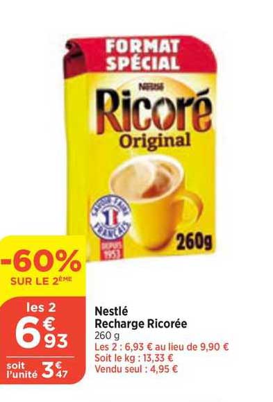 Promo Recharge Ricorée Nestlé chez Bi1 - iCatalogue.fr