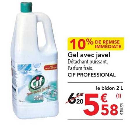 Promo Gel Avec Javel Cif Professional chez METRO - iCatalogue.fr