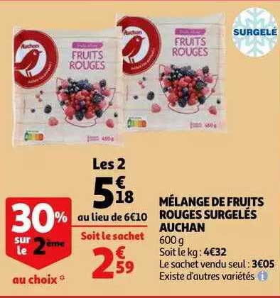 Offre Mélange De Fruits Surgelés Carrefour chez Carrefour Market