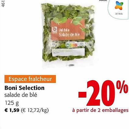 Promo Salade De Blé Boni Selection chez Colruyt - iCatalogue.fr