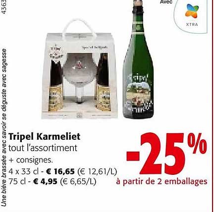 Promo Tripel Karmeliet chez Colruyt - iCatalogue.fr