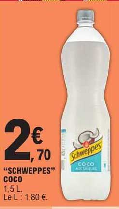 Promo "schweppes" Coco chez E.Leclerc - iCatalogue.fr