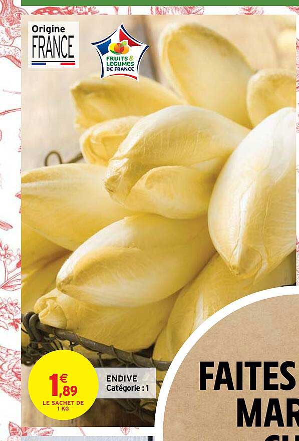 Promo Endive chez Intermarché - iCatalogue.fr