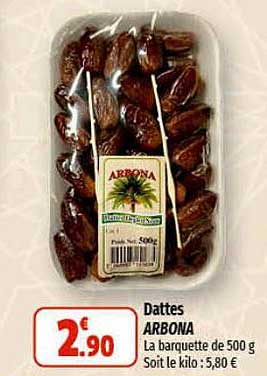 Promo Dattes Arbona chez Coccinelle Express - iCatalogue.fr