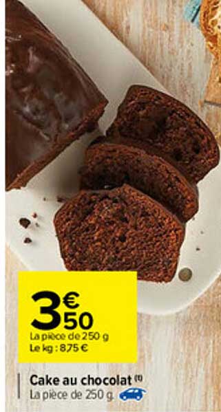 Promo Cake Au Chocolat chez Carrefour - iCatalogue.fr