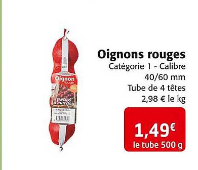 Promo Oignons Rouges chez Colruyt - iCatalogue.fr