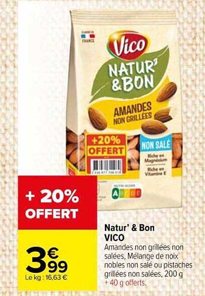Promo Natur' & Bon Vico chez Carrefour Market - iCatalogue.fr