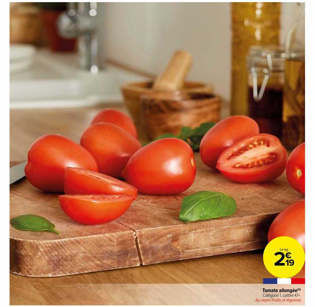 Promo Tomate Allongée chez Carrefour Market - iCatalogue.fr