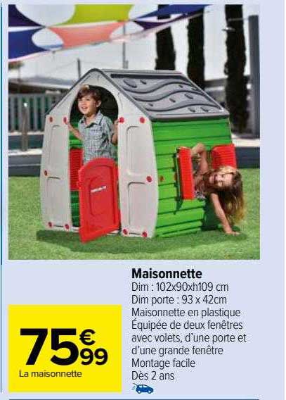 Maisonnette Plastique Carrefour