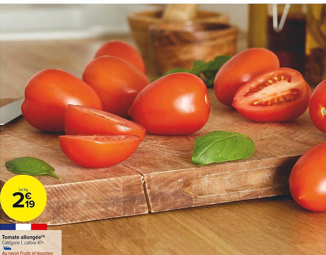 Promo Tomate Allongée chez Carrefour Market - iCatalogue.fr
