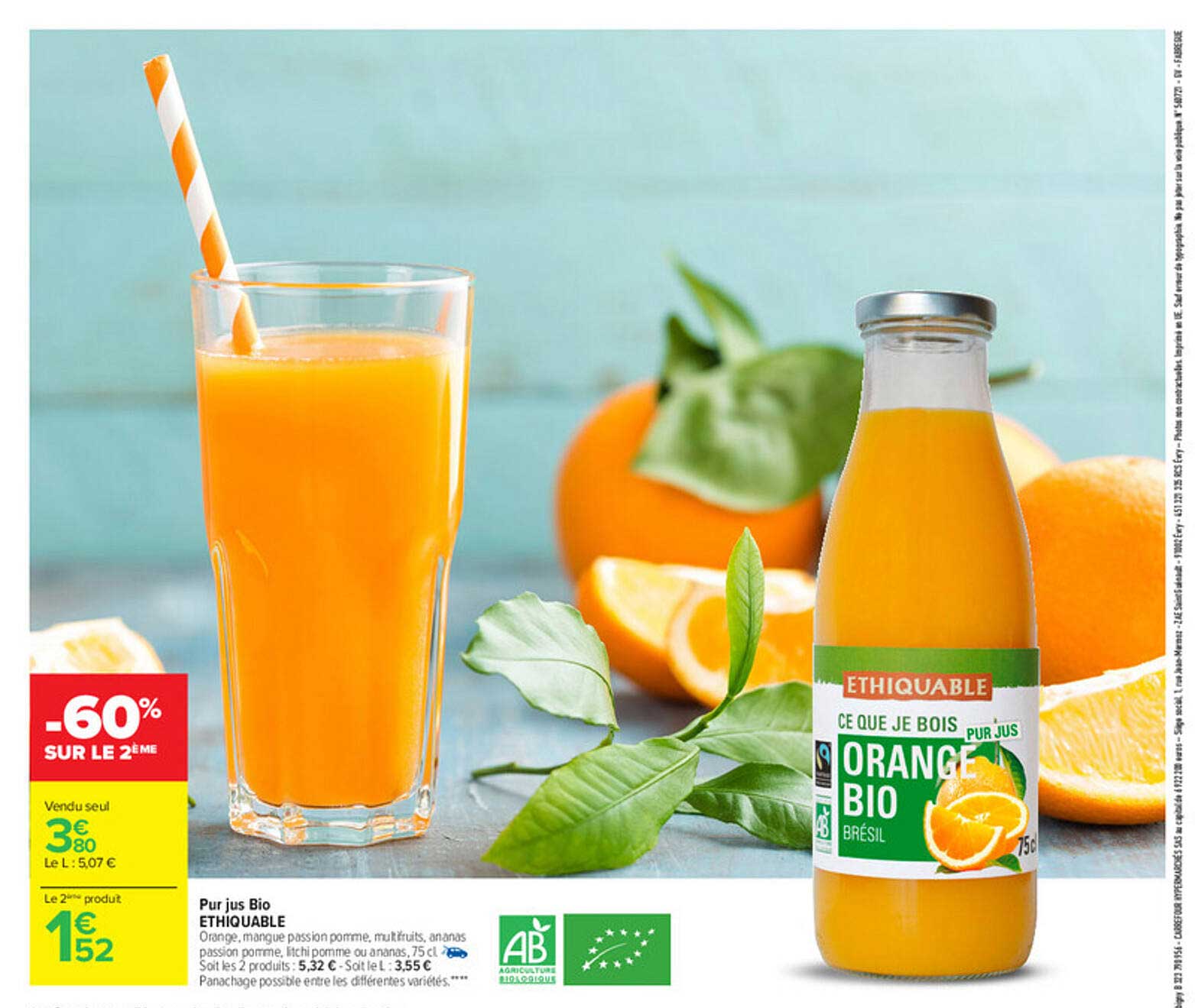 Promo Pur Jus Bio éthiquable chez Carrefour - iCatalogue.fr