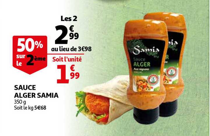 Promo Sauce Alger Samia chez Auchan Direct - iCatalogue.fr