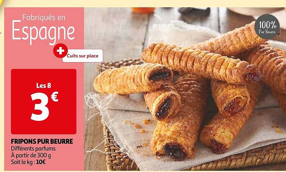 Promo Fripons Pur Beurre chez Auchan - iCatalogue.fr