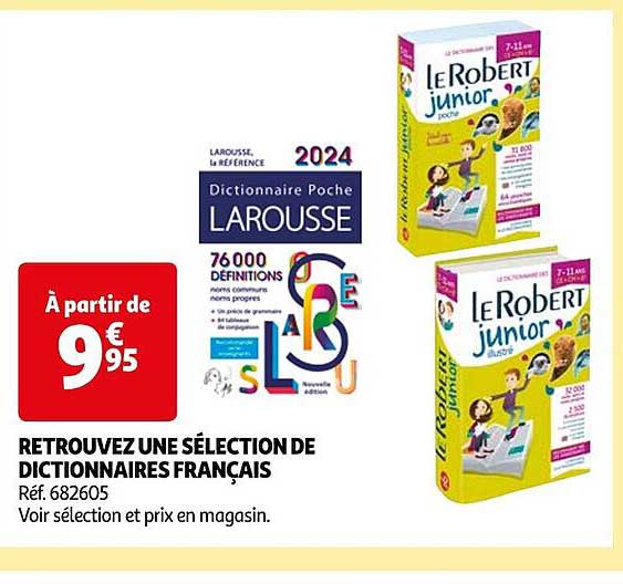 Promo Sélection De Dictionnaires Français chez Auchan - iCatalogue.fr