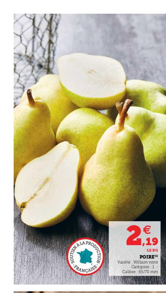 Promo Poire William Verte chez U Express - iCatalogue.fr