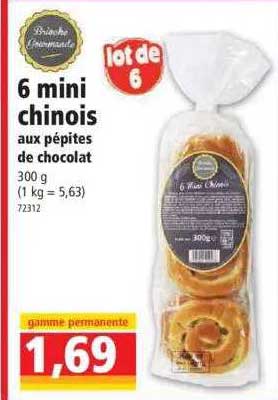 Promo 6 Mini Chinois Aux Pépites De Chocolat chez Norma - iCatalogue.fr