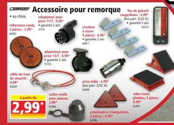 Promo Accessoire Pour Remorque Carpoint chez Norma - iCatalogue.fr