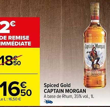 Promo Spiced Gold Captain Morgan chez Carrefour - iCatalogue.fr