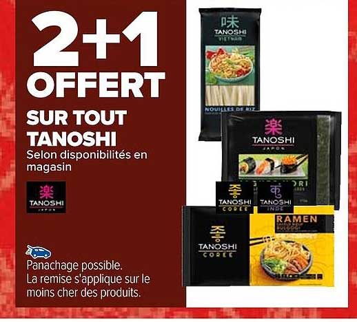 Promo Tanoshi chez Carrefour - iCatalogue.fr