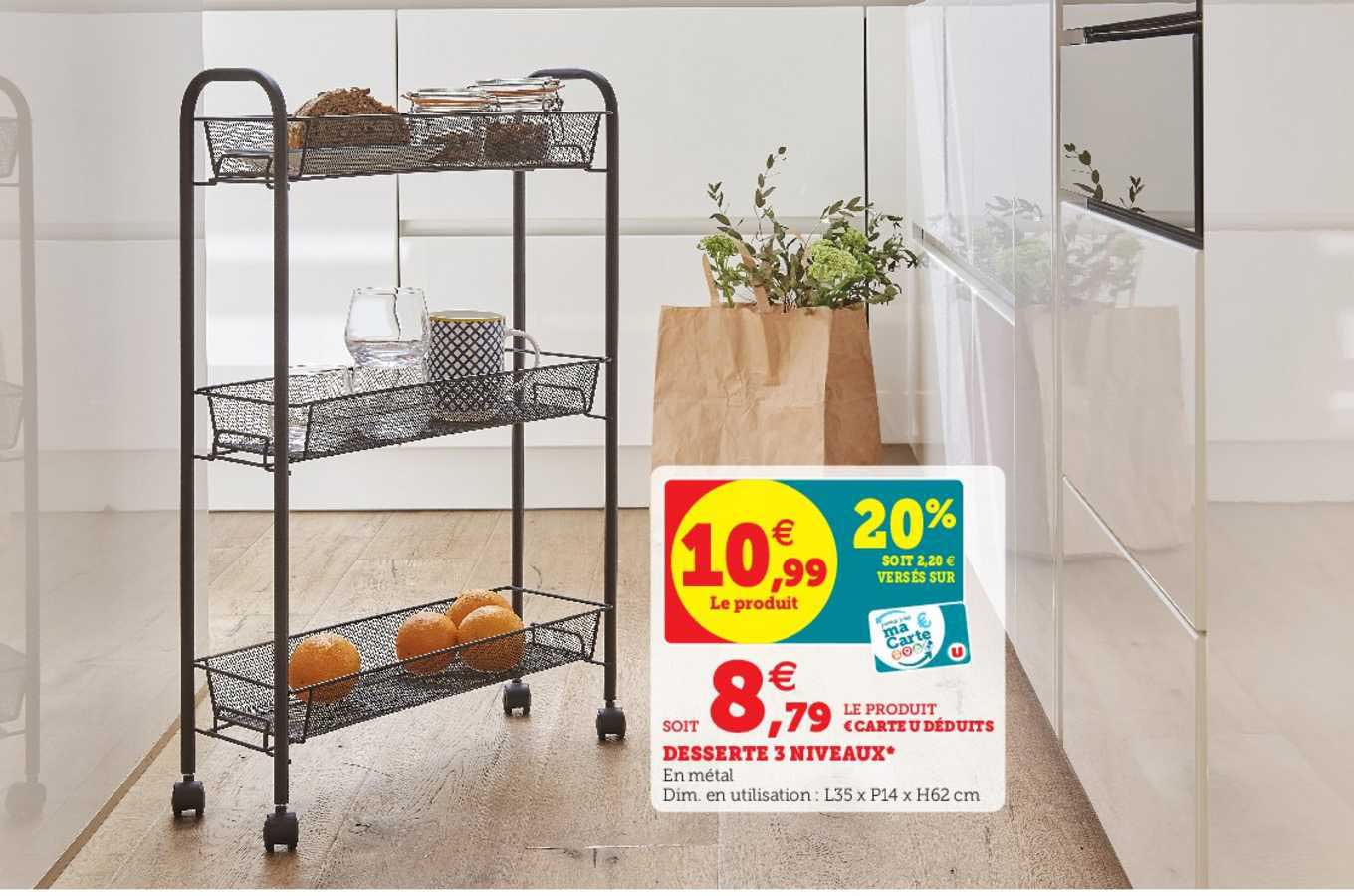 Promo Desserte 3 Niveaux chez Super U - iCatalogue.fr