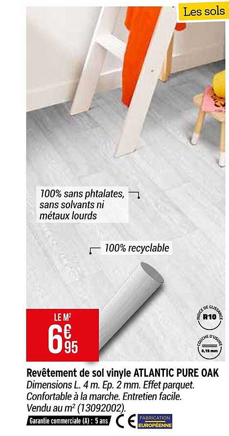 Promo Revêtement De Sol Vinyle Atlantic Pure Oak chez Bricorama ...