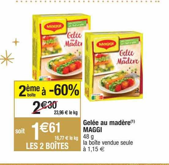 Promo Gelée Au Madère Maggi chez Migros France - iCatalogue.fr