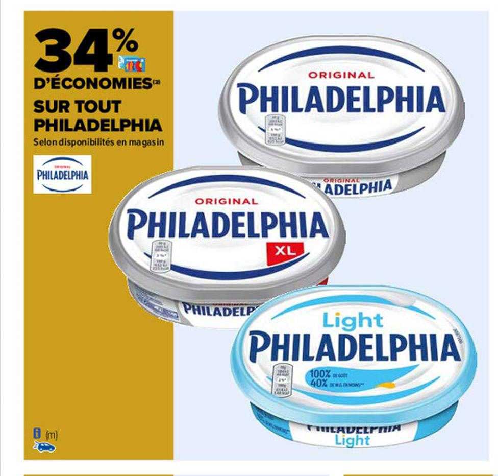 Promo Philadelphia chez Carrefour - iCatalogue.fr