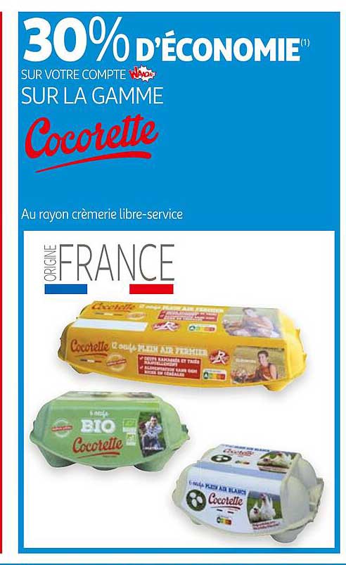 Promo La Gamme Cocorette chez Auchan - iCatalogue.fr