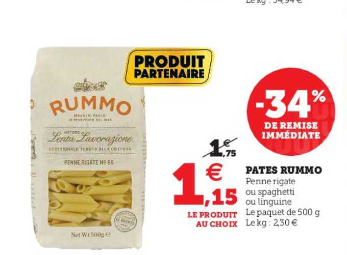 Promo Pâtes Rummo chez Super U - iCatalogue.fr