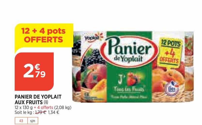 Promo Panier De Yoplait Aux Fruits chez Bi1 - iCatalogue.fr