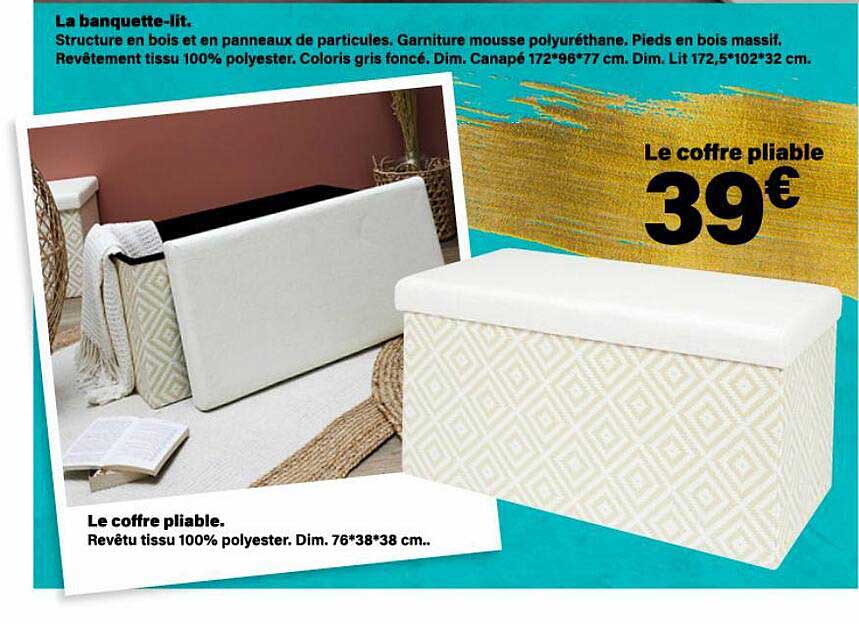 Promo Le Coffre Pliable chez Atlas - iCatalogue.fr