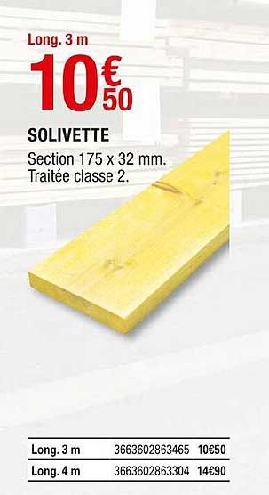 Offre Solivette chez Brico Cash