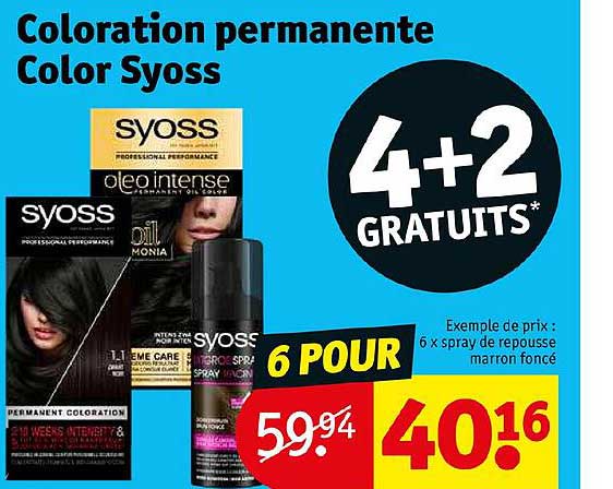 Promo Coloration Permanente Color Syoss chez Kruidvat - iCatalogue.fr
