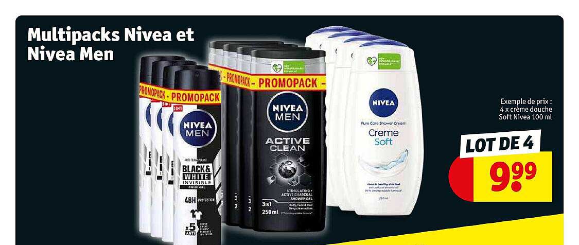 Promo Multipacks Nivea Et Nivea Men chez Kruidvat - iCatalogue.fr