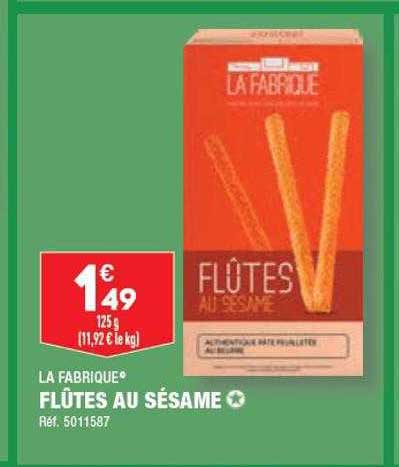 Promo Flûtes Au Sésame La Fabrique chez Aldi - iCatalogue.fr