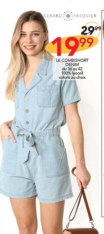 Promo Le Combishort Denim chez Stokomani - iCatalogue.fr