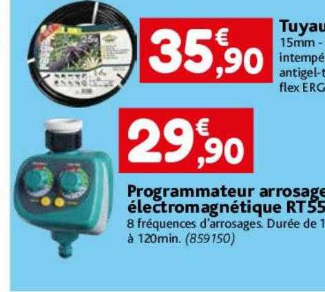 Promo Programmateur Arrosage électromagnétique Rt55 chez Point Vert ...