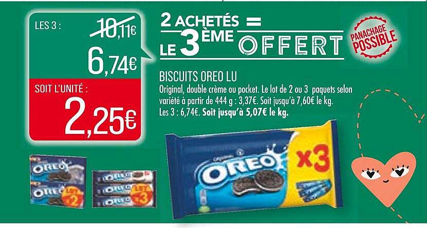 Promo Biscuits Oreo Lu chez Match - iCatalogue.fr