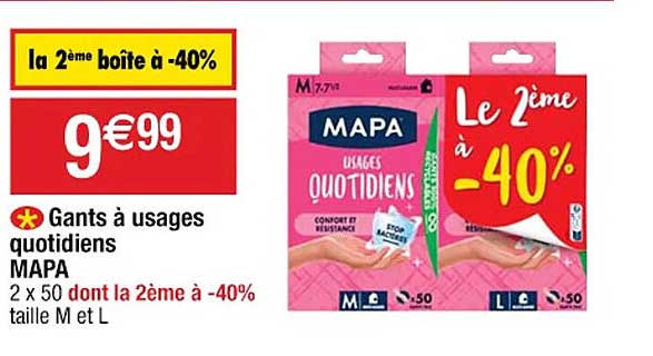 Promo Gants à Usages Quotidiens Mapa chez Cora - iCatalogue.fr