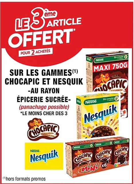 Promo Les Gammes Chocapic Et Nesquik chez Cora - iCatalogue.fr