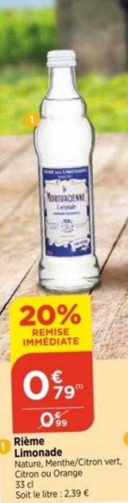 Promo Rième Limonade chez Bi1 - iCatalogue.fr