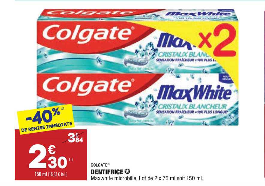 Promo Dentifrice Colgate chez Aldi - iCatalogue.fr