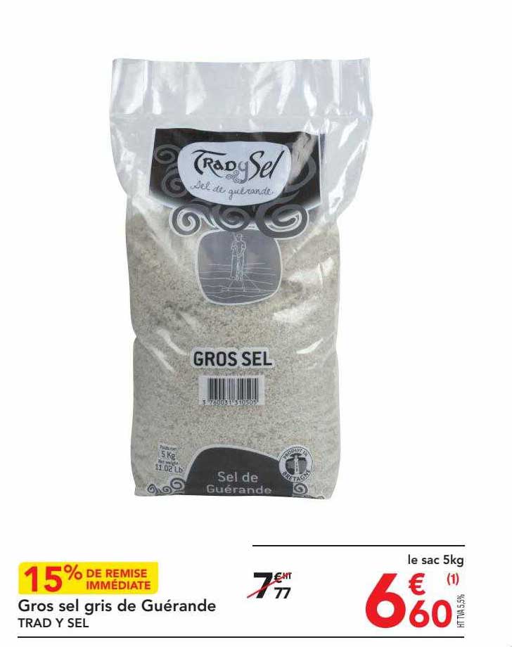 Promo Gros Sel Gris De Guérande Trad Y Sel chez METRO - iCatalogue.fr