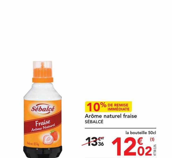 Promo Arôme Naturel Fraise Sébalcé chez METRO - iCatalogue.fr